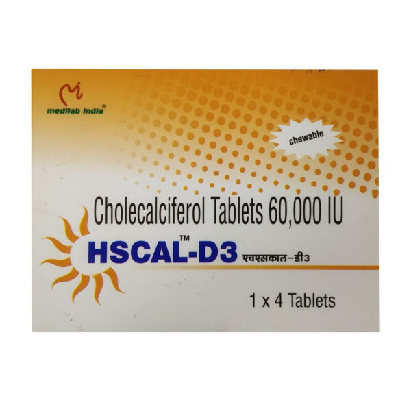 Hs Cal D3 Tablet (4Tabs) - Medilab - AyurCentral Online