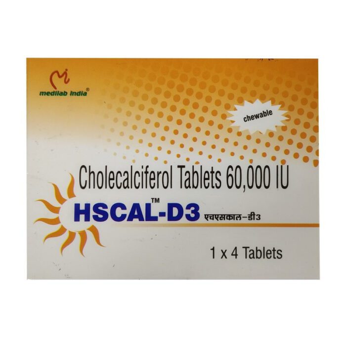Hs Cal D3 Tablet (4Tabs) - Medilab - AyurCentral Online