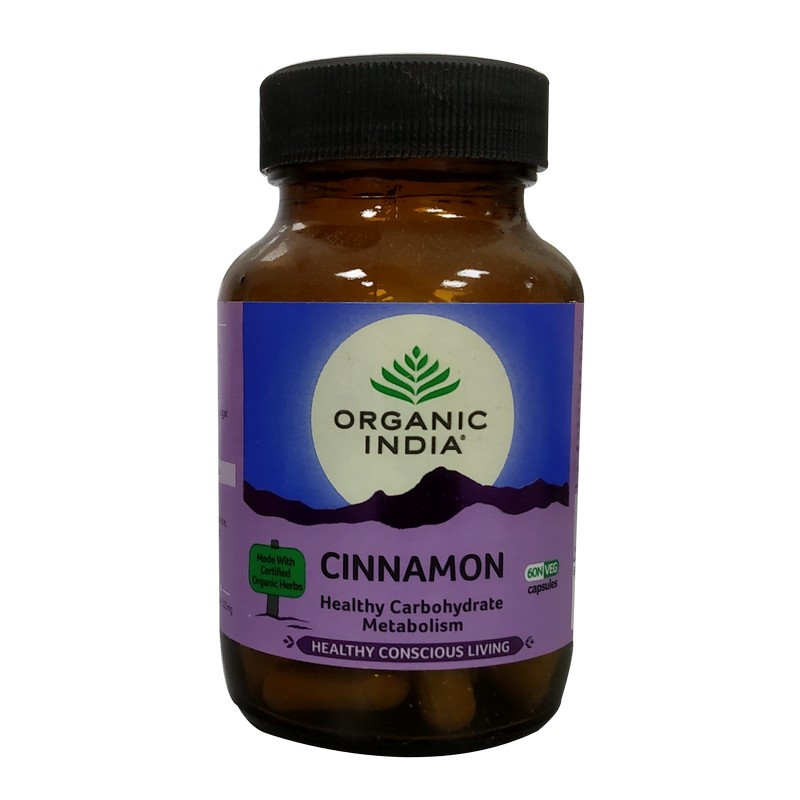 Cinnamon Cap (60Caps) - Organic India - AyurCentral Online