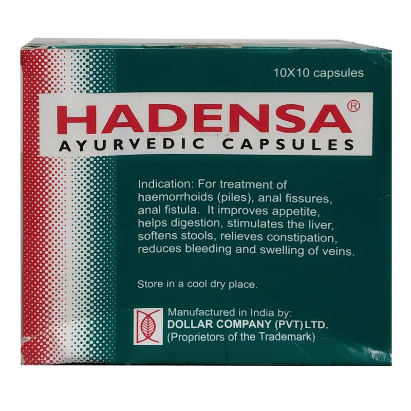 Hadensa Cap (10Caps) - Dollar Company - Ayurcentral Online
