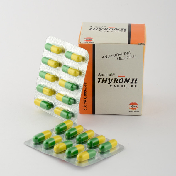Thyronil Cap (10Caps) - Ajmera Pharma - AyurCentral Online