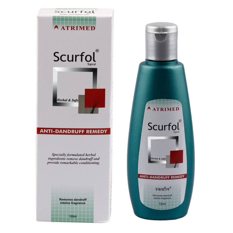 Scurfol Lotion (100ml) - Atrimed Pharma - AyurCentral Online