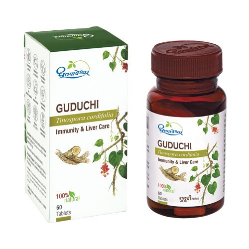 Guduchi Tablets (60Tabs) - Dhootapapeshwar - AyurCentral Online