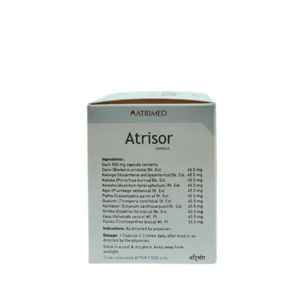 Atrisor Capsule (10Caps) - Atrimed - AyurCentral Online