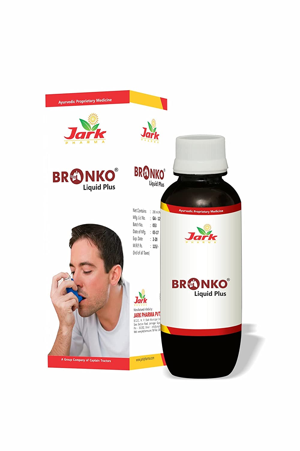 Bronko Syrup (200ml) - Jark - AyurCentral Online