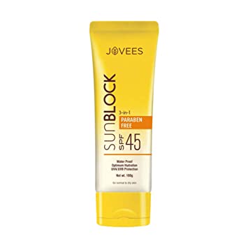 Sun Block Spf 45 (100Gm) - Jovees - AyurCentral Online