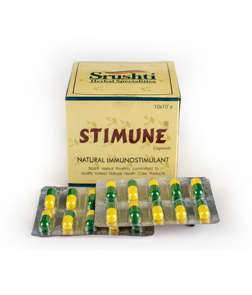 Stimune Capsule (10Caps) - Srushti Herbal - AyurCentral Online