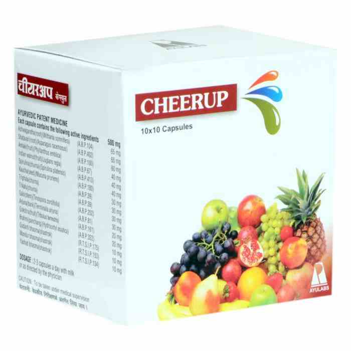 Cheerup Capsule (10Caps) - Ayulabs - AyurCentral Online