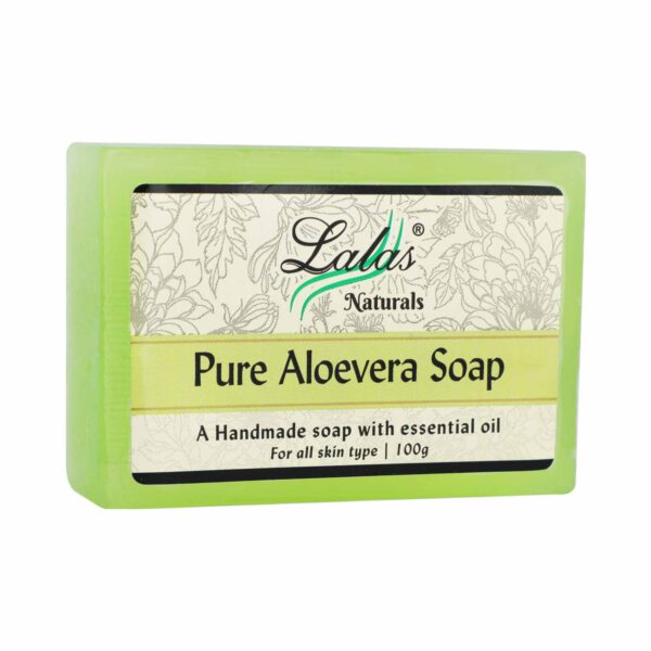 Pure Aloe Vera Soap (100Gm) - Lala Dawasaz - AyurCentral Online