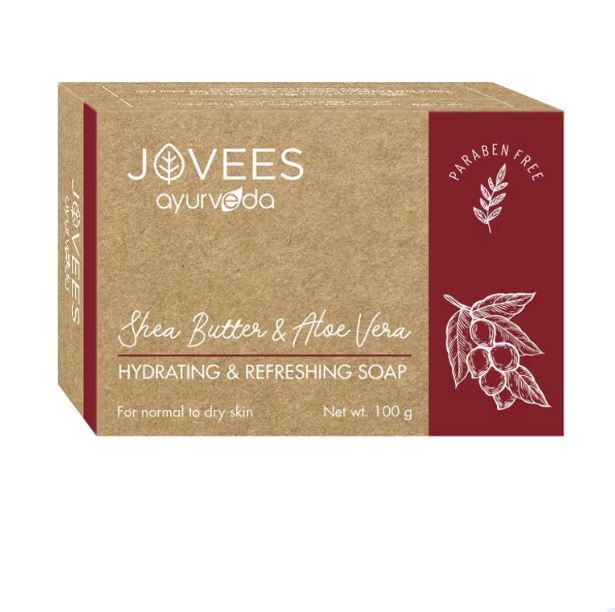 Shea Butter & Aloevera Soap (100Gm) - Jovees - AyurCentral Online