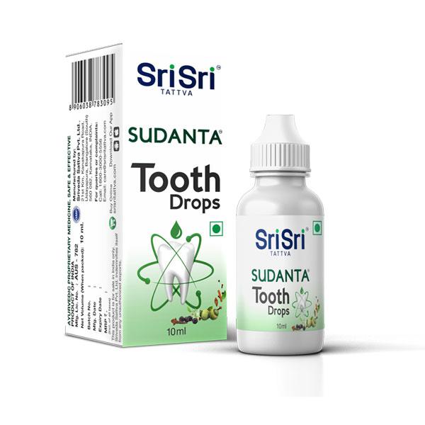 Sudanta Tooth Drops (10ml) - Sri Sri Tattva - AyurCentral Online