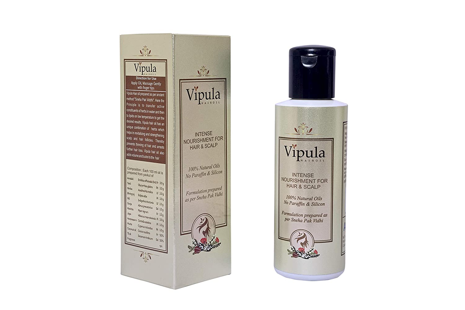 Vipula Hair Oil (100ml) - Ayurhem - AyurCentral Online
