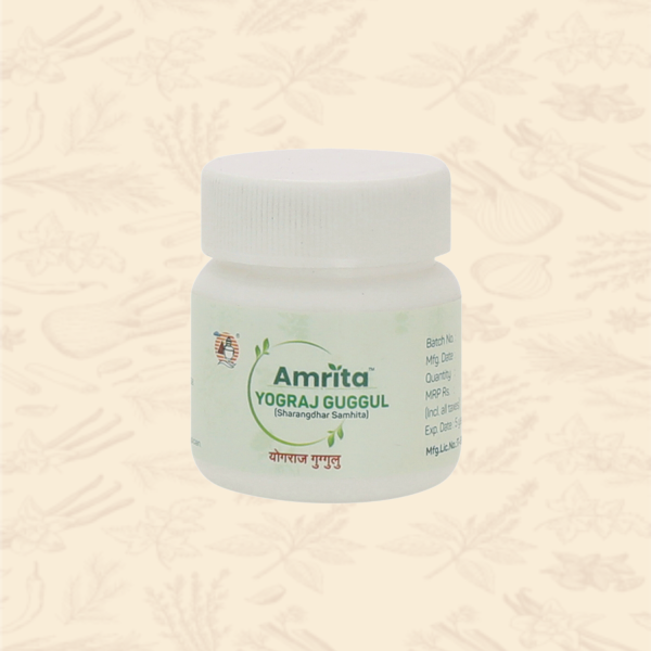 Yogaraja Guggulu (60Tabs) - Amrita - AyurCentral Online