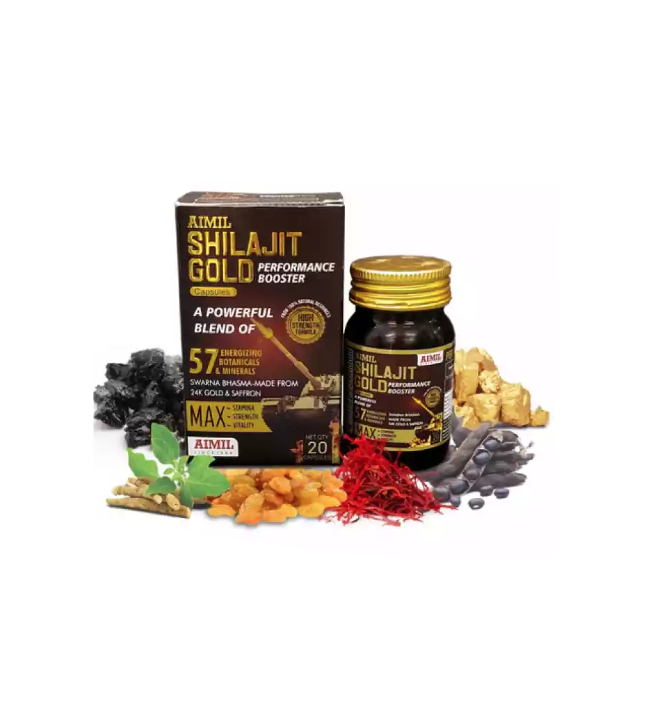 Buy Shilajit Gold Capsule (20Caps) - Aimil