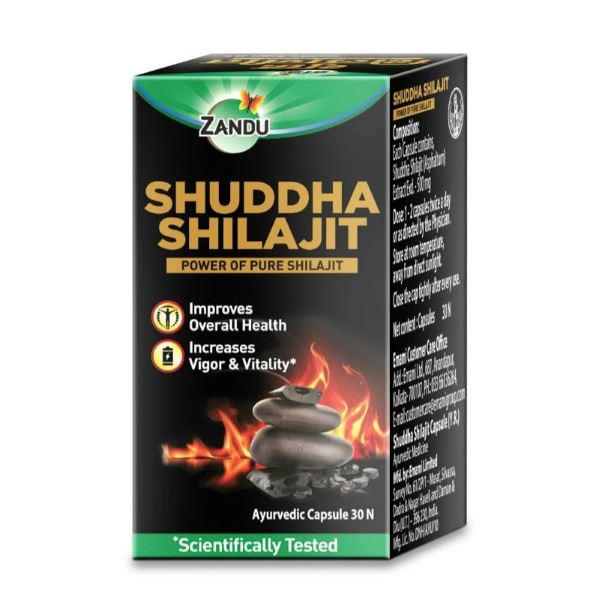 Shuddha Shilajit Capsules (30Caps) - AyurCentral Online