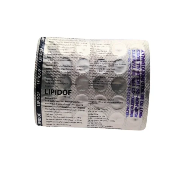 Lipidof Combo (30) tablets - AyurCentral Online