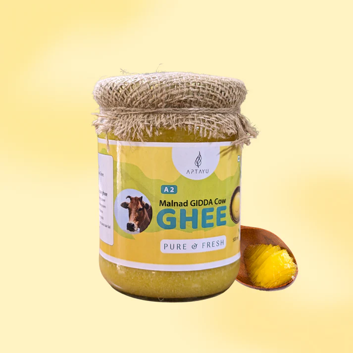 A2 Malnad Gidda Cow Ghee - 500ml - Aptayu - AyurCentral Online