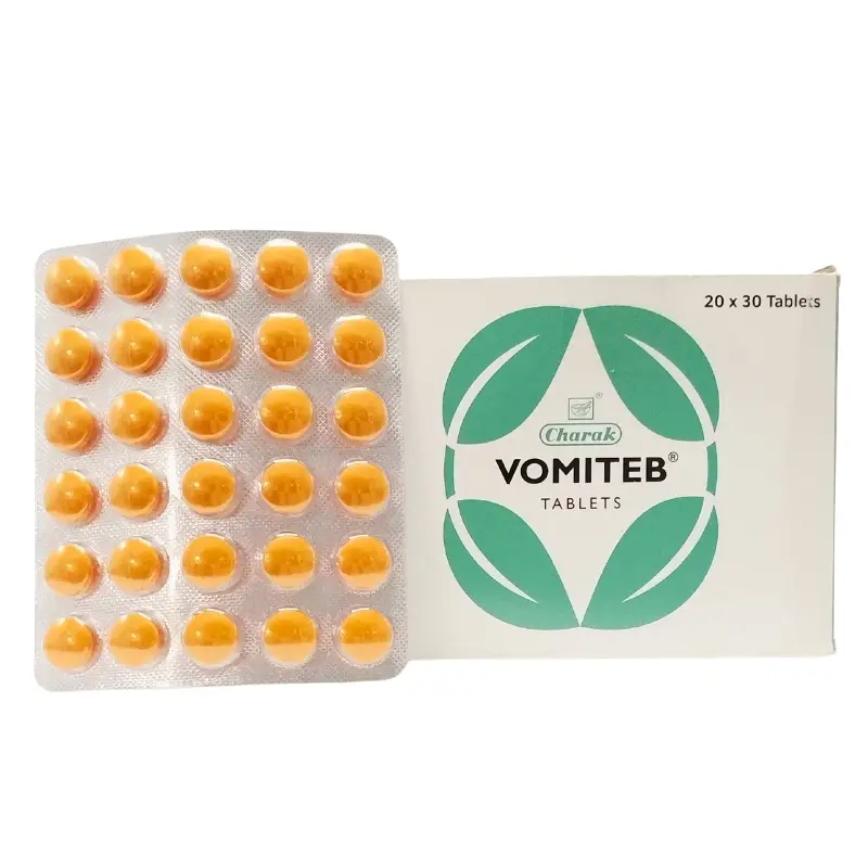 Vomiteb Tab (30Tabs) - Charak Pharma - AyurCentral Online