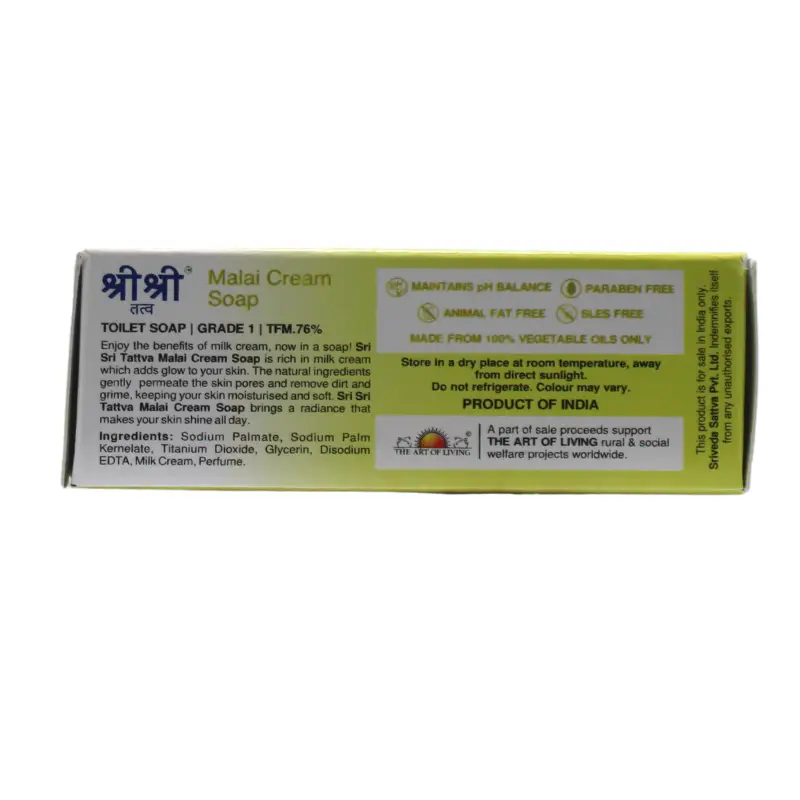 Buy Malai Cream Soap (100Gm) - Sri Sri Tattva