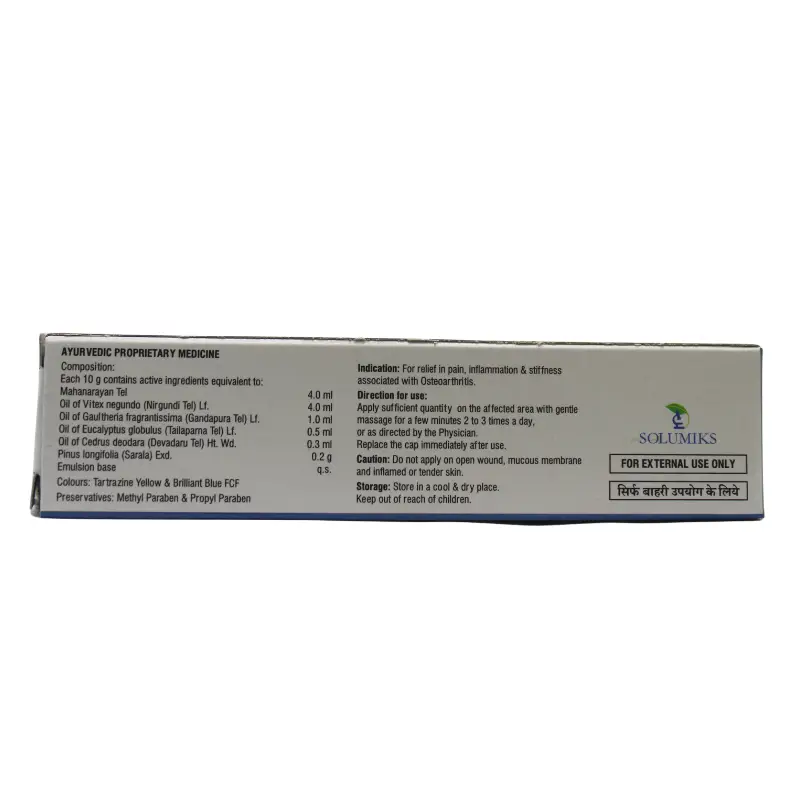 Buy Myostaal Gel 30Gm from Solumiks - Ayurvedic Relief