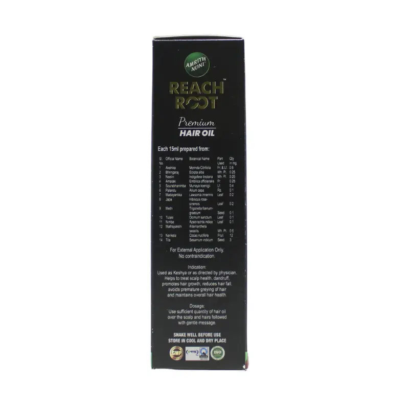 Buy Amrith Noni Reach Root Premium Hair Oil 100ml - Valyou Products